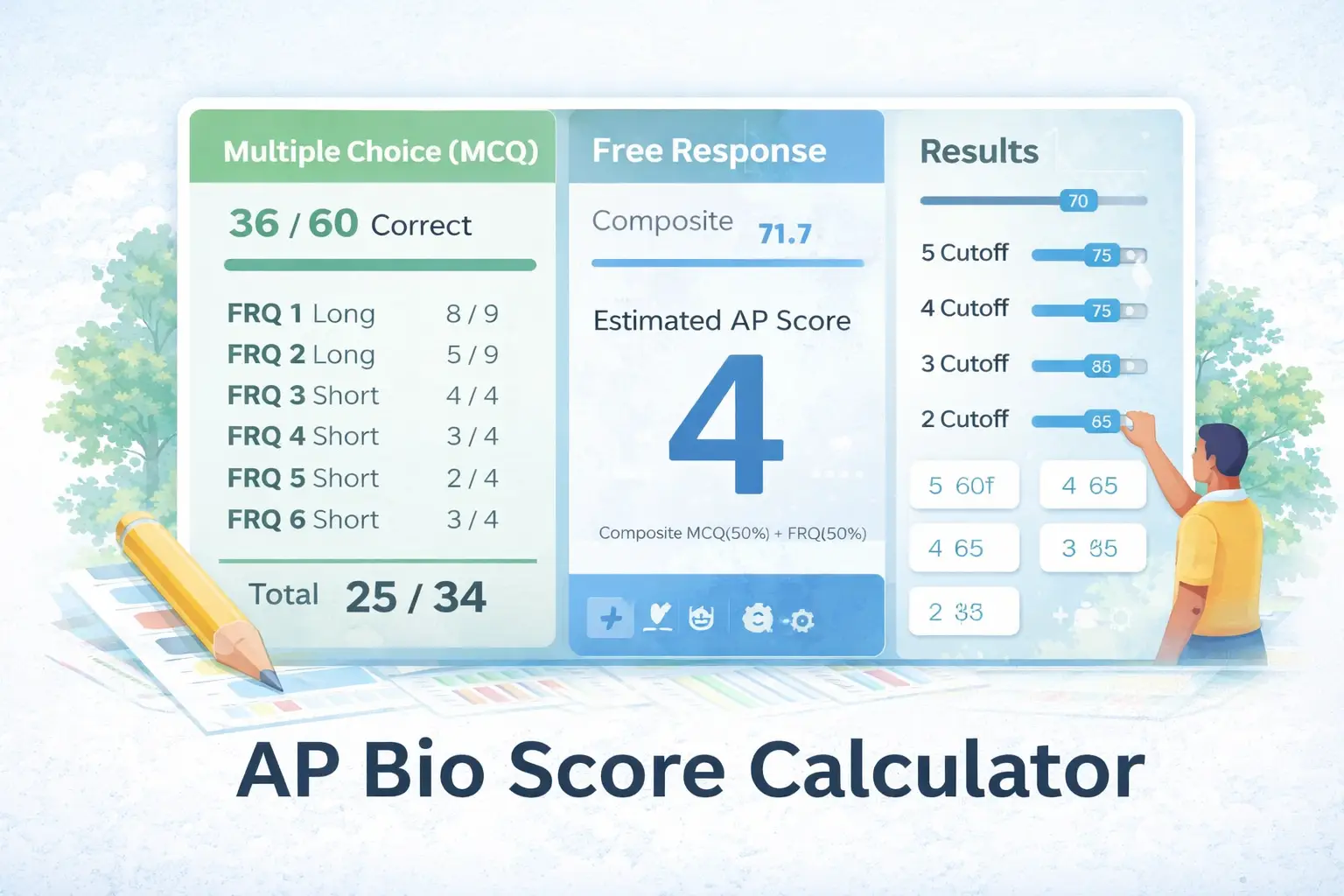 AP Bio Score Calculator (2026)